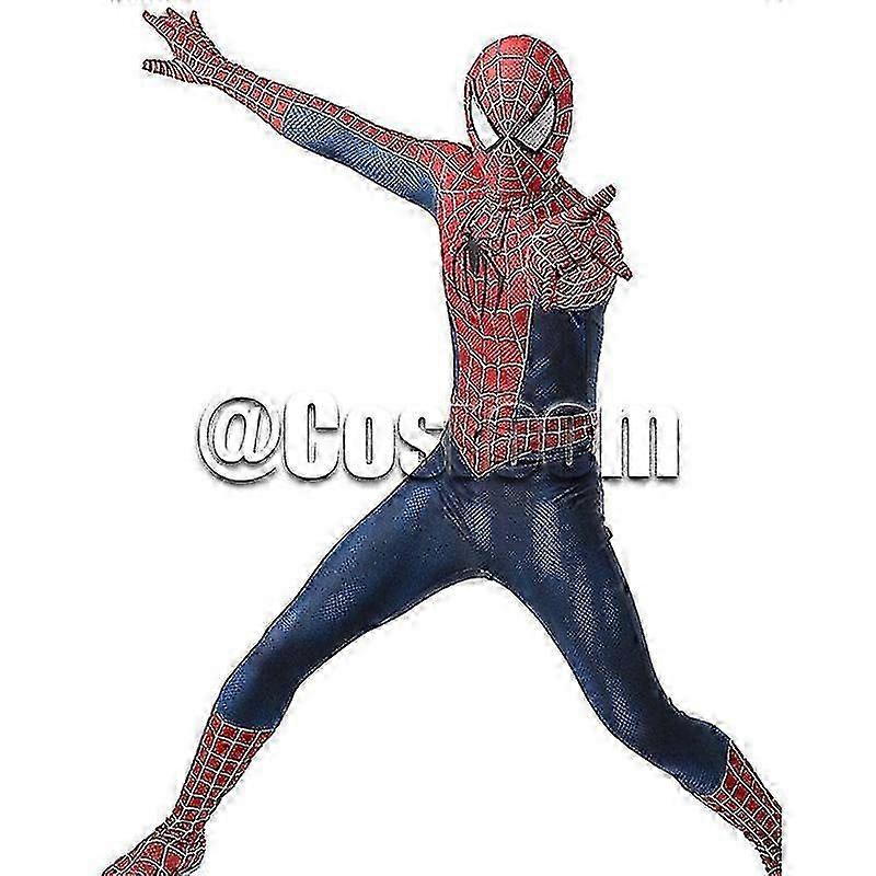 25-26 Black/Red Tobey Maguire Spiderman Costume - Perfect For Cosplay ...