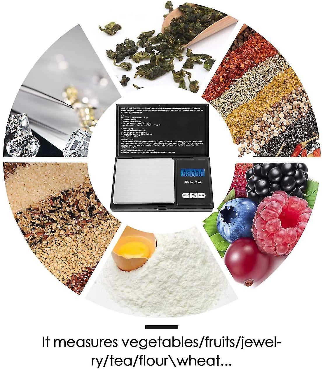 Digital Pocket Scale, 200 X 0.01g, Pocket Scale Fine Balance Digital ...