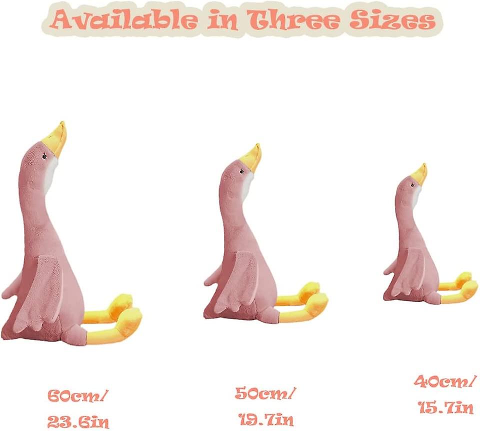 19.7" Goose Plush Goose Swan Stuffed Animal Pink Duck Plush Toy,Gifts ...