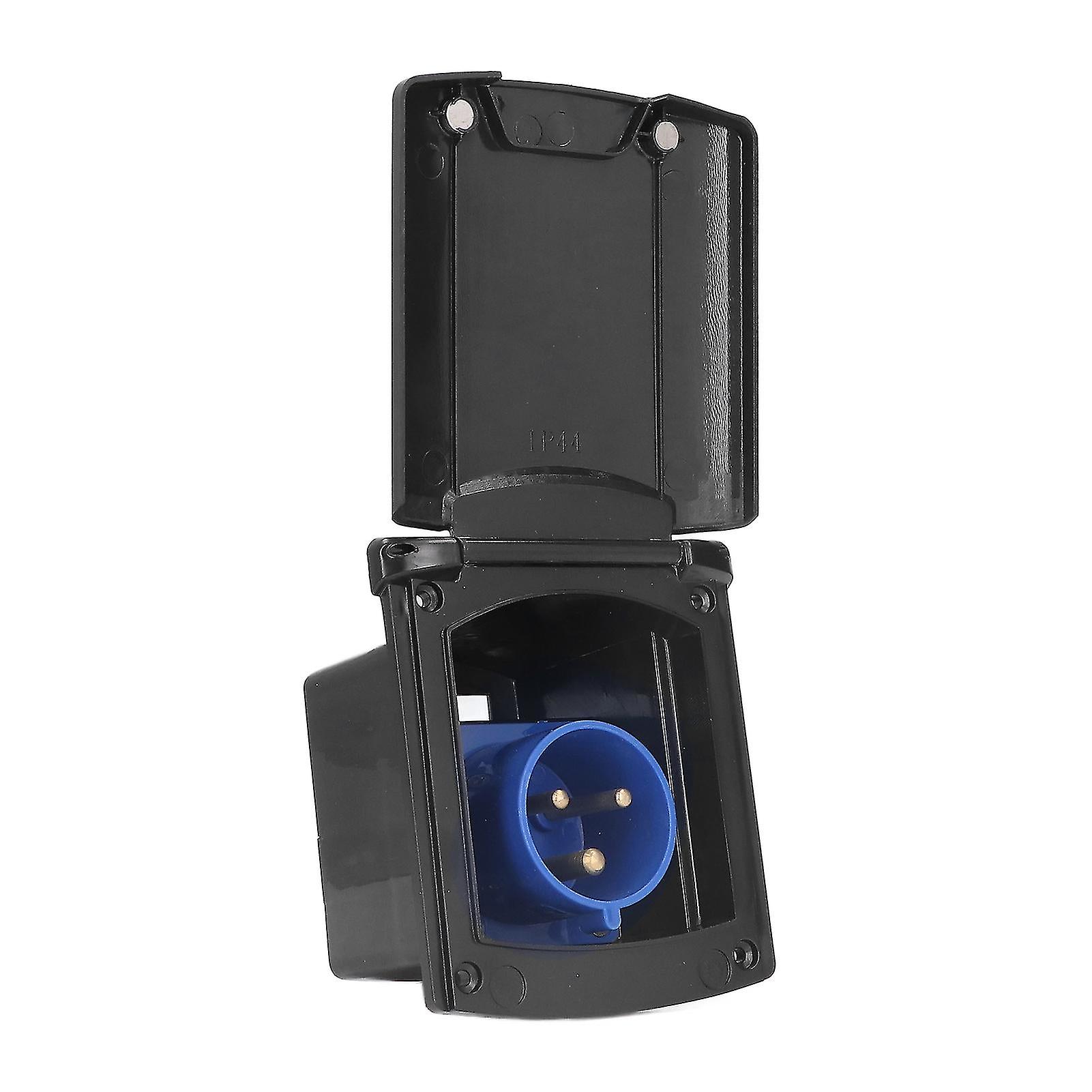 32A 220v250v rv external power outlet box 3 pin plug socket waterproof ...