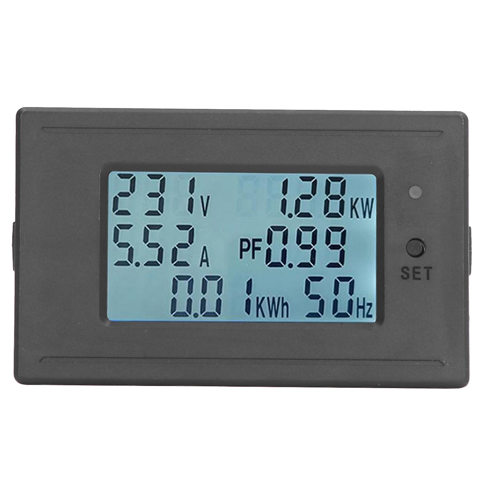 LCD Digital Display Voltage Current Power Meter Electricity Monitor ...
