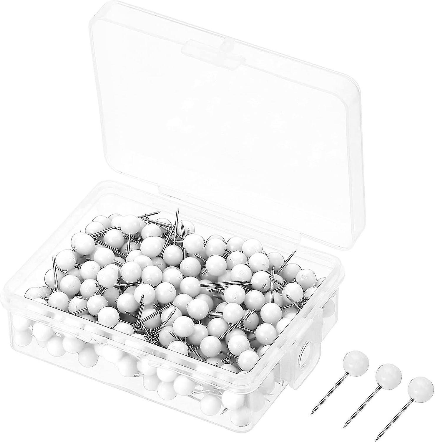 Push Pins, 300 Pack Plastic Head Map Tacks Thumb Steel Point for World ...