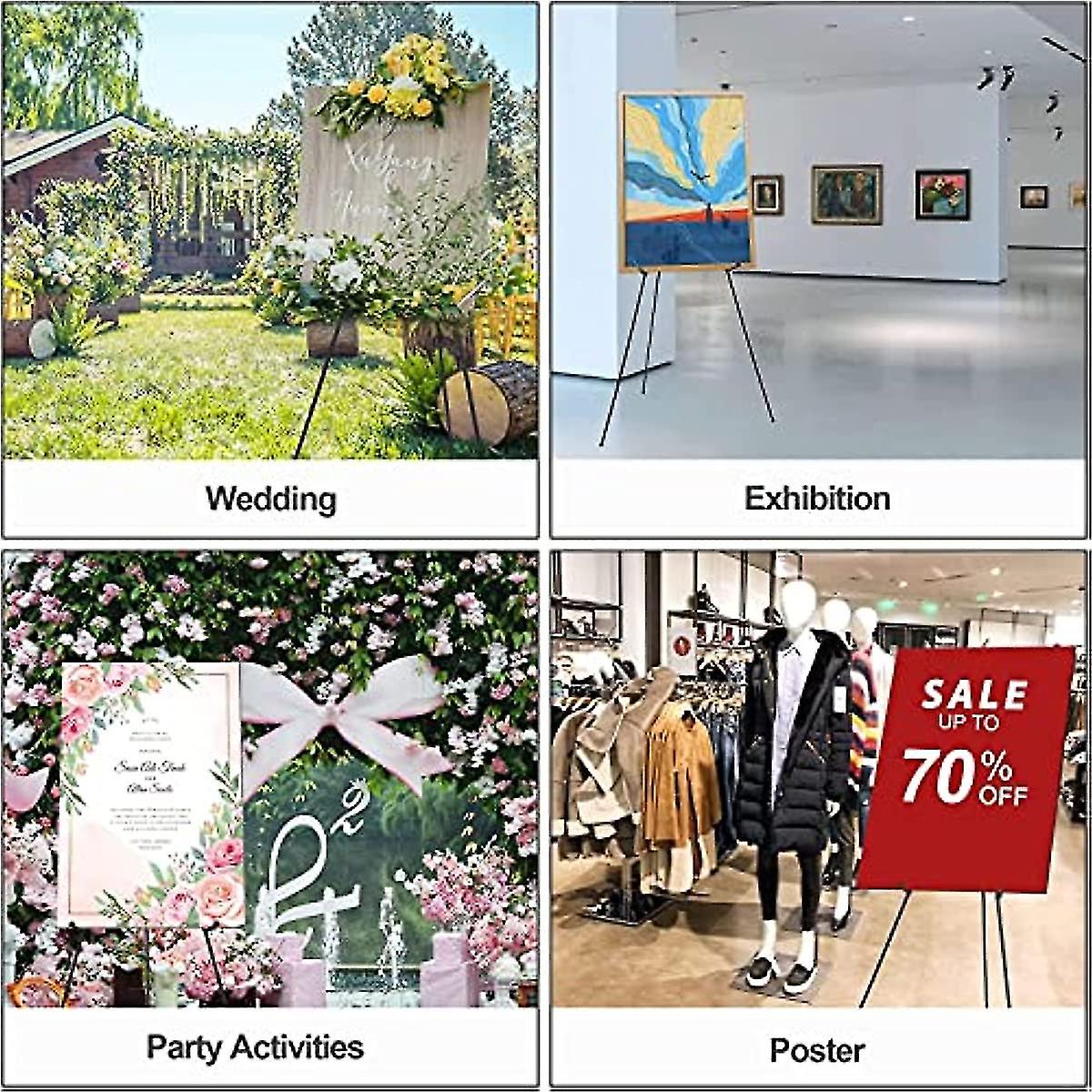 Easel Stand For Wedding Sign & Poster Tripod Collapsible Portable ...