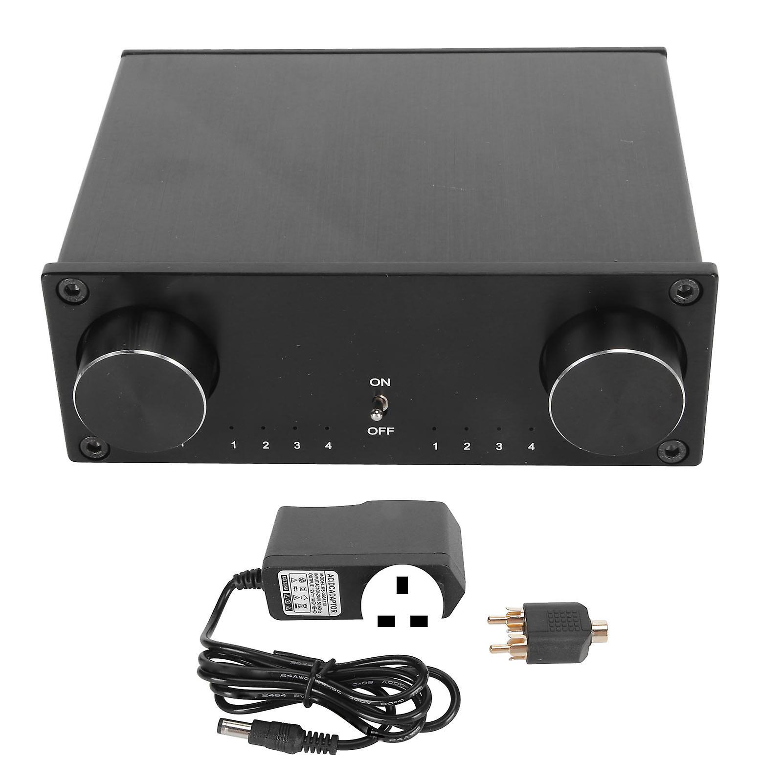 HiFi Sound Switcher 4 in 4 Out Dual Channel Gold Plated RCA Socket ...
