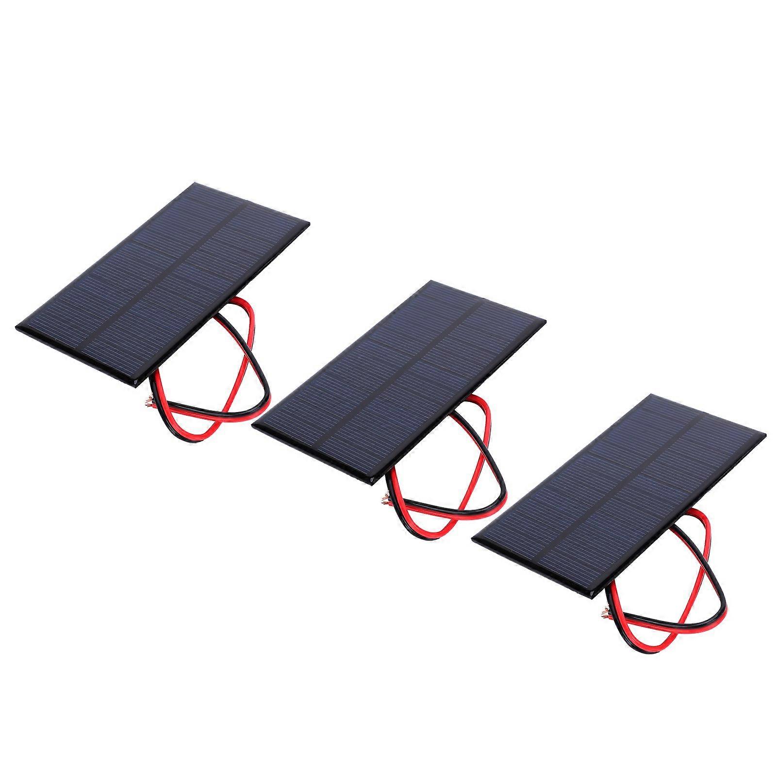 3pcs DC 6V 1W Solar Panel Cell Power Module Polycrystalline Silicon ...