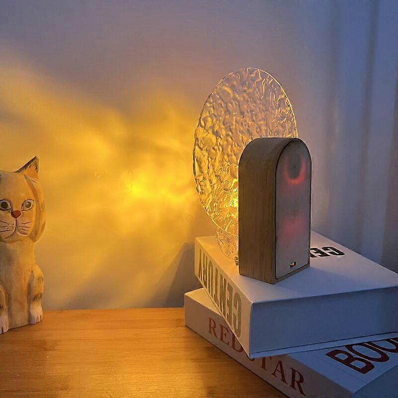 Rotating dynamic water ripple light and shadow lamp mood lamp romantic ...