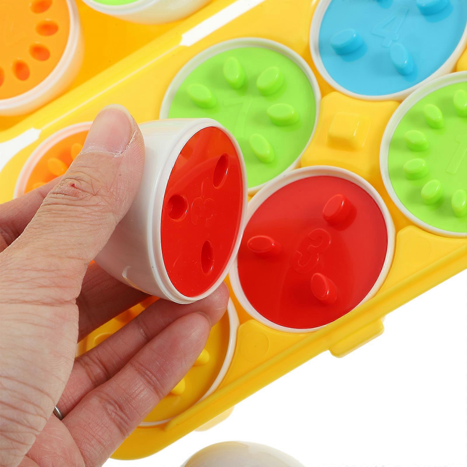 1 Set Matching Eggs Toy Learning Matching Eggs Toy Shape Recognition ...