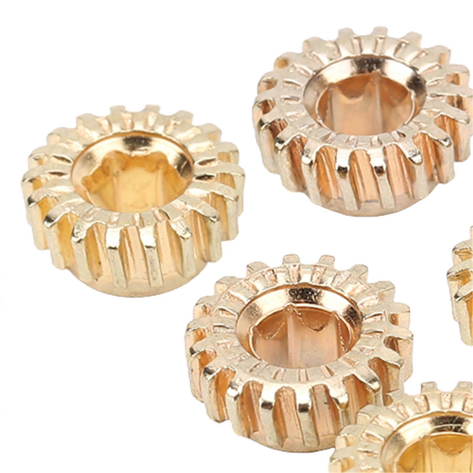 12 Pcs Tuning Peg Gear 12mm Diameter 1:18 Ratio Hex Hole Metal Guitar ...