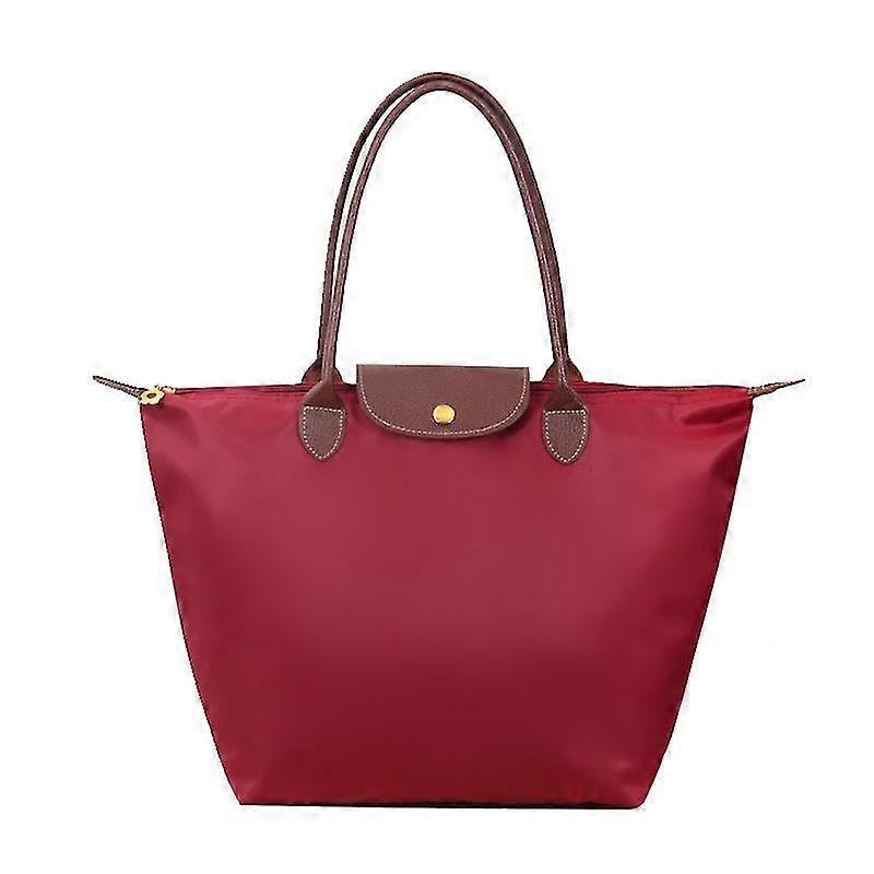 Women Nylon Tote Bags Handbag Ladies Shoulder Bag Travel--red | Fruugo UK
