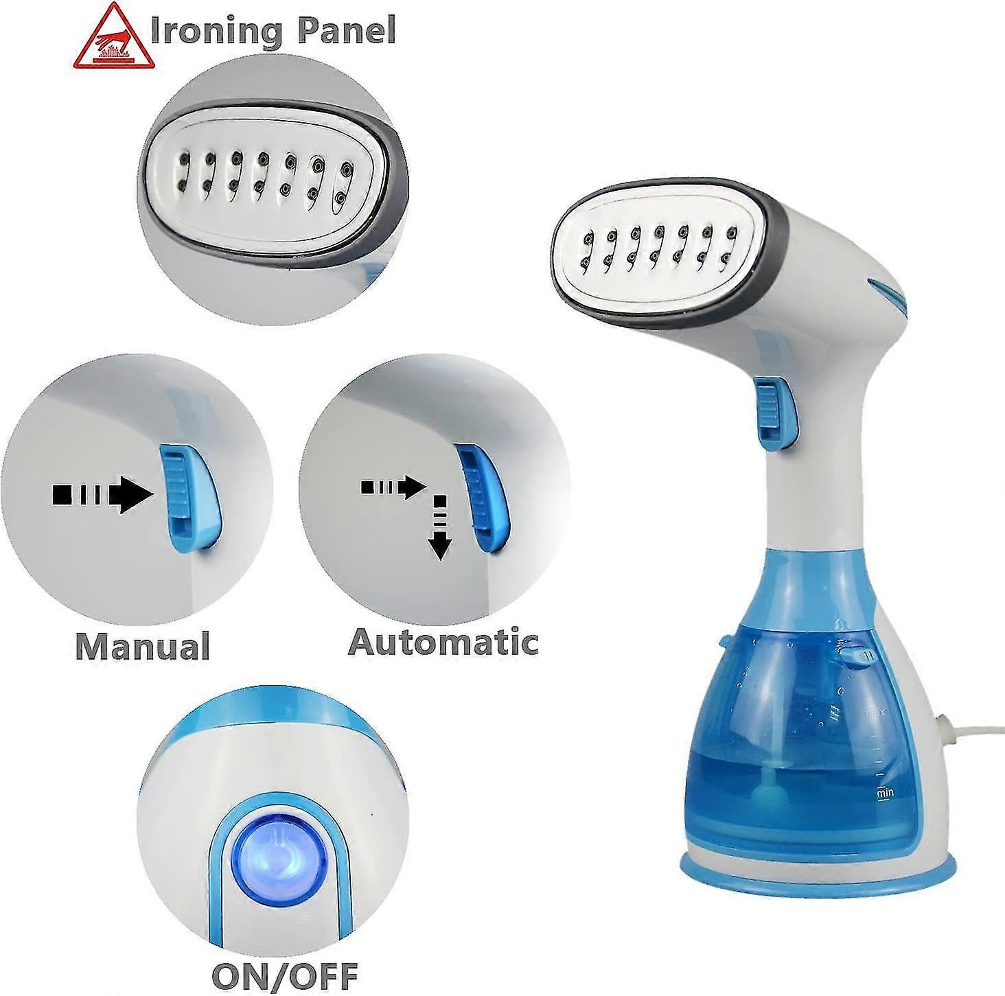 2024 Clothes Steamer, Portable Vertical Steam Iron 1500w 280ml Fast ...