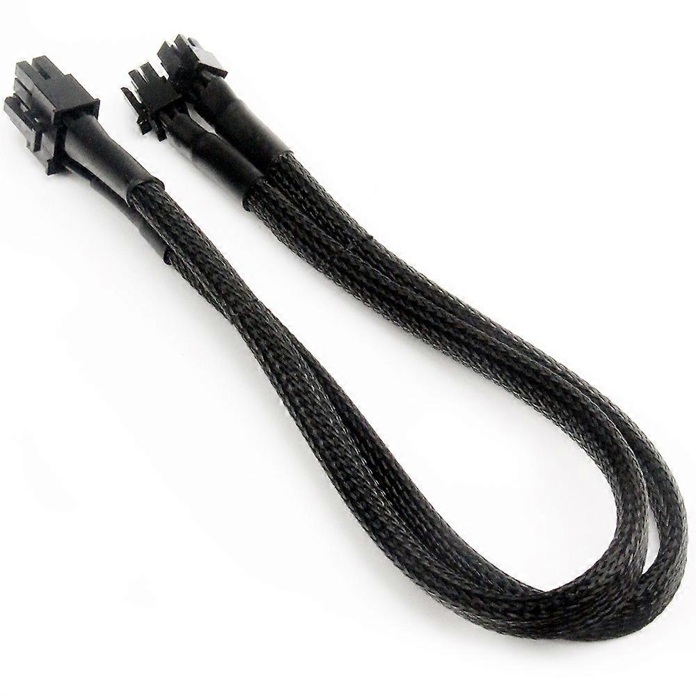 Dual Mini 6 Pin to 8 Pin PCI Express Video Card Power Adapter Sleeved ...