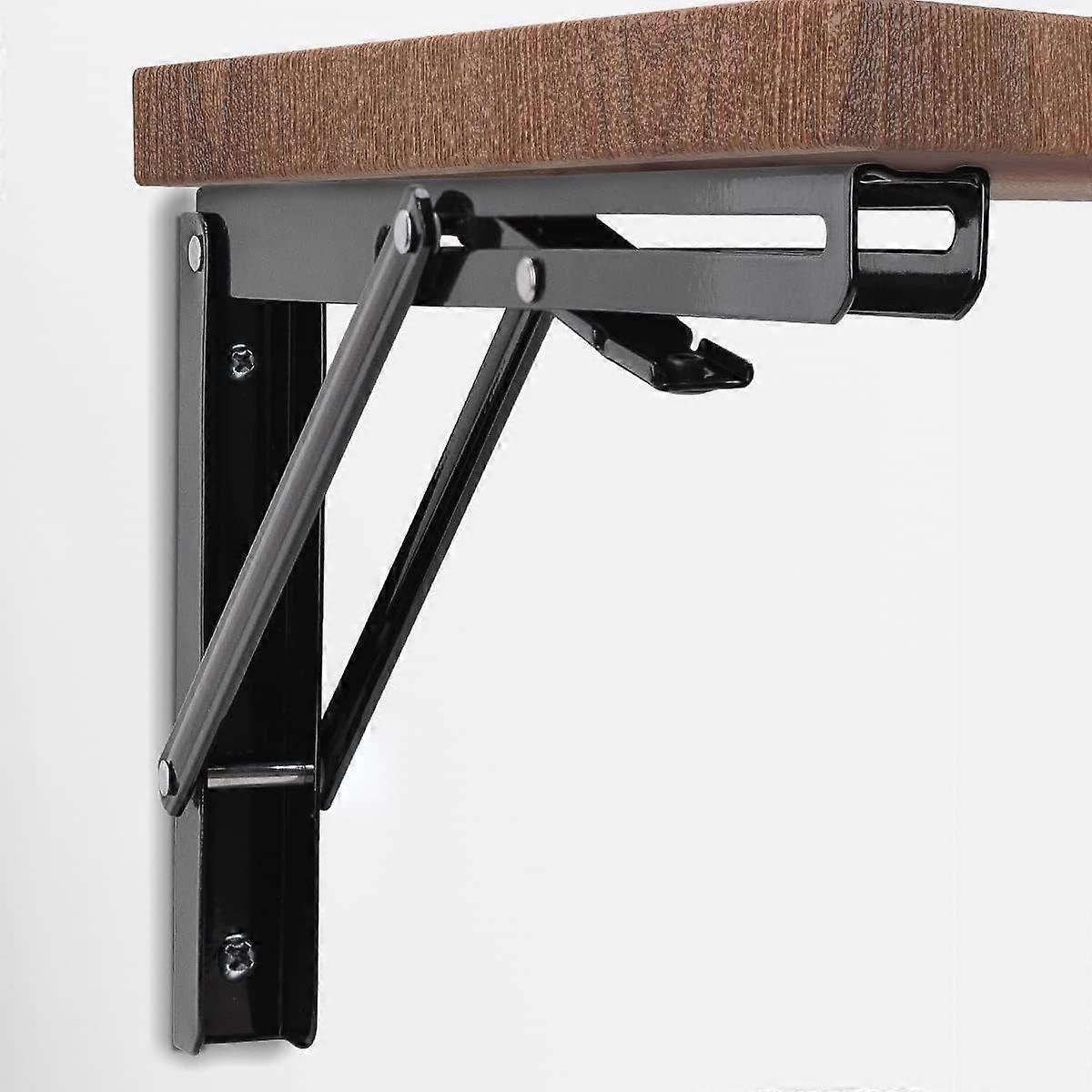 Folding Shelf Brackets, Heavy Duty Collapsible Shelf Bracket, DIY L ...