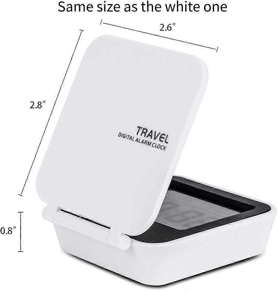 Egundo Compact Digital Travel Alarm Clocks,Battery Operated Small ...