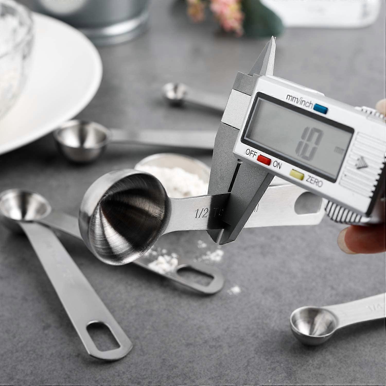 Nirvana Measuring Spoons, 18/8 Stainless Steel Magnetic Measuring ...