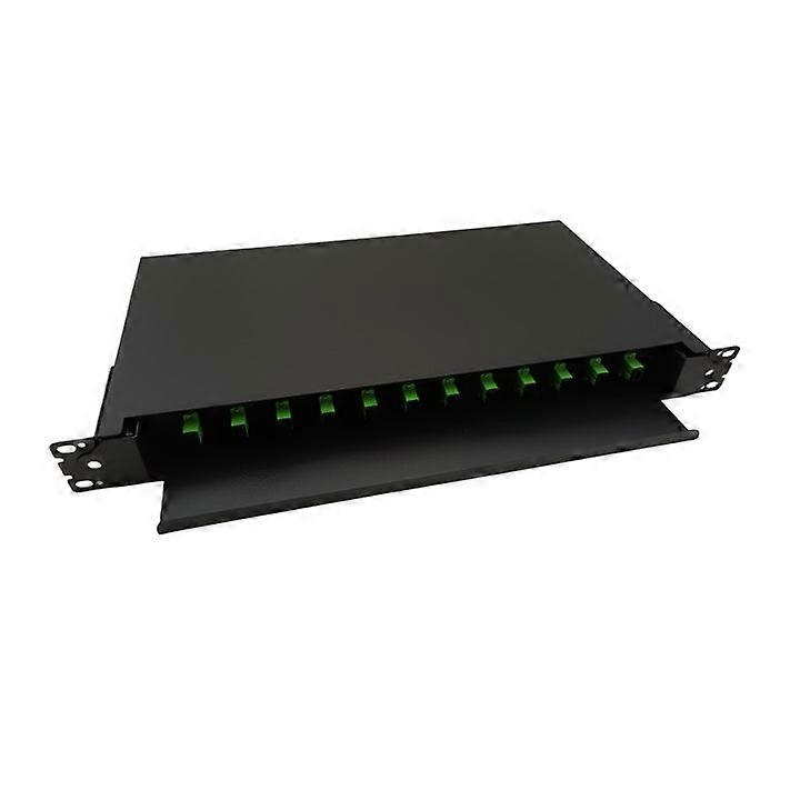 19 Inch 12cores Sc Apc Odf Pull Type Optical Fiber Distribution Frame ...