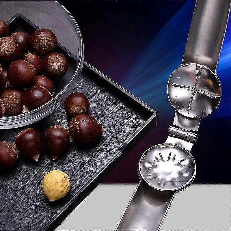 Chestnut Cutter, Stainless Steel Nut Cracker with Non-Slip Handle ...