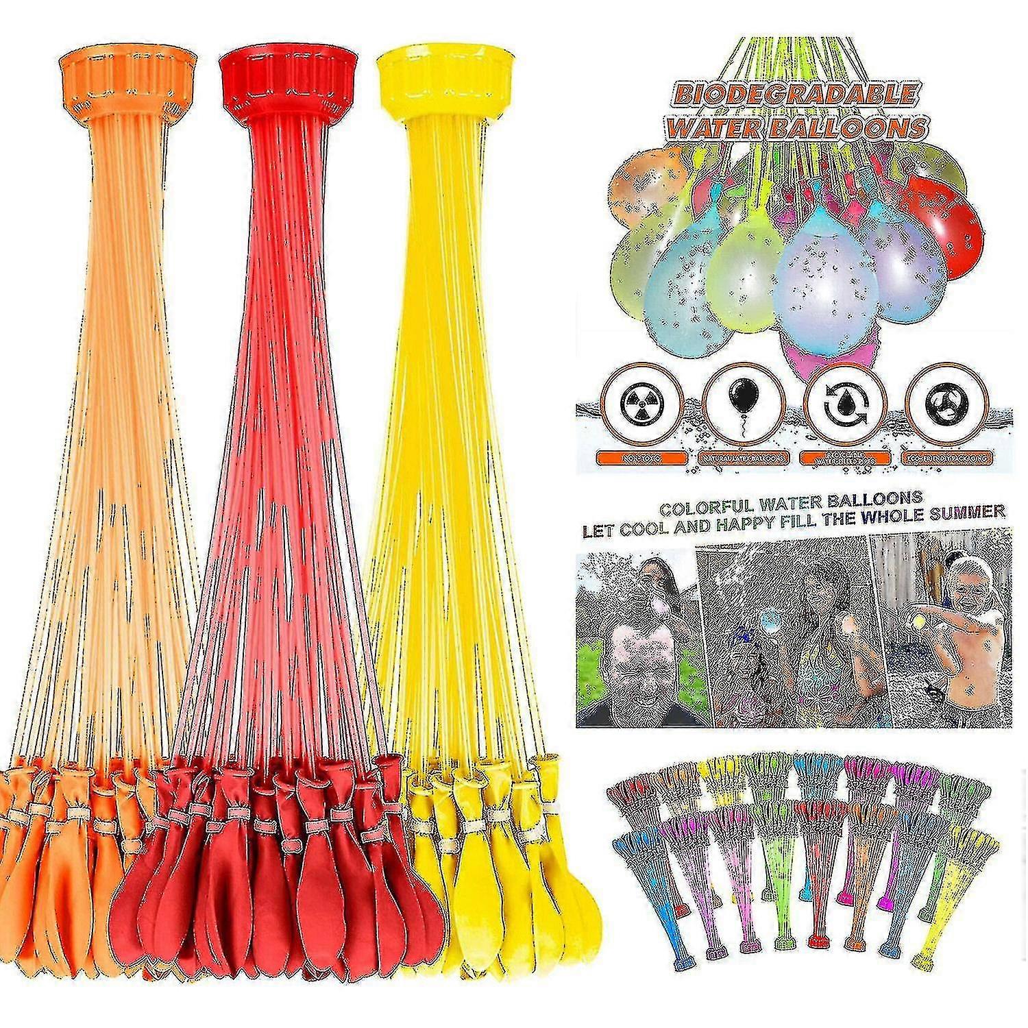 592pcs Water Balloons Set Instant Water Fill Balloons Self Sealing ...