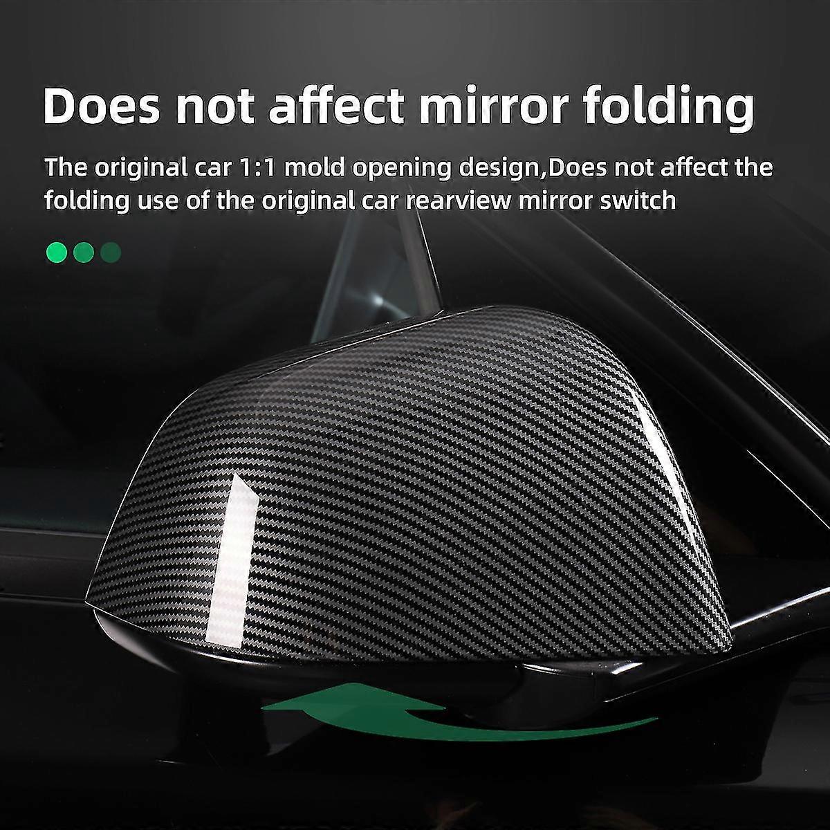 Tesla Model 3 Model Y Rearview Mirror Cover - Auto Exterior Accessory ...