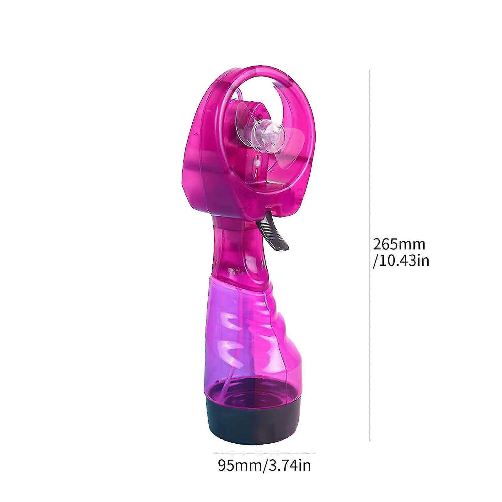 Handheld Water Misting Fan - Battery Powered Water Misting Desk Fan ...