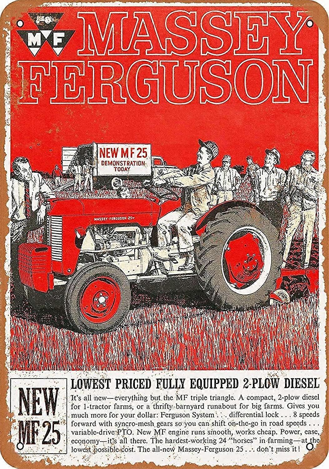 12 x 16 Metal Sign - Massey-Ferguson MF 25 Tractors - Vintage Wall ...