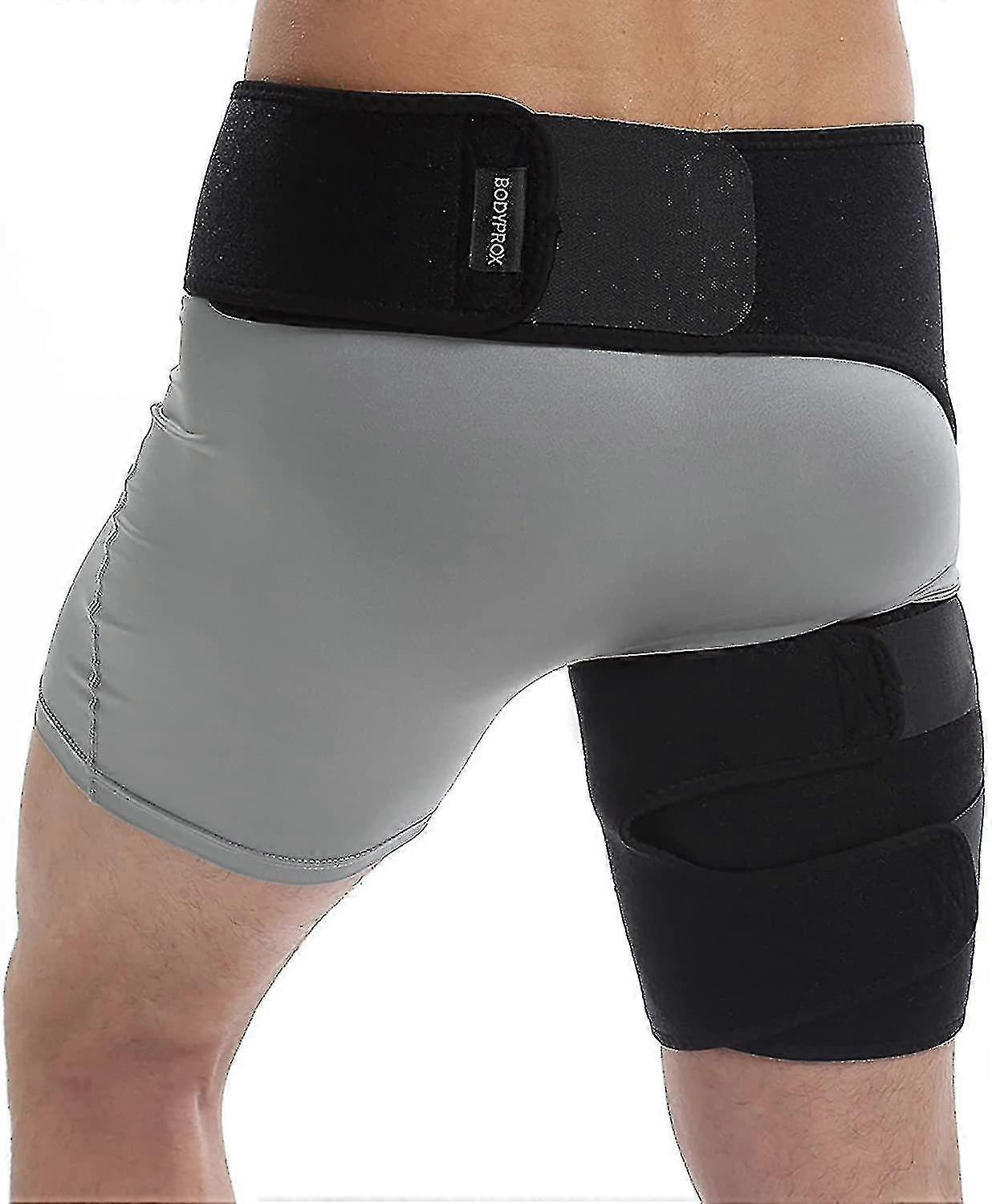 Groin Wrap Adjustable Support For Hip Groin Hamstring Thigh And Sciati ...
