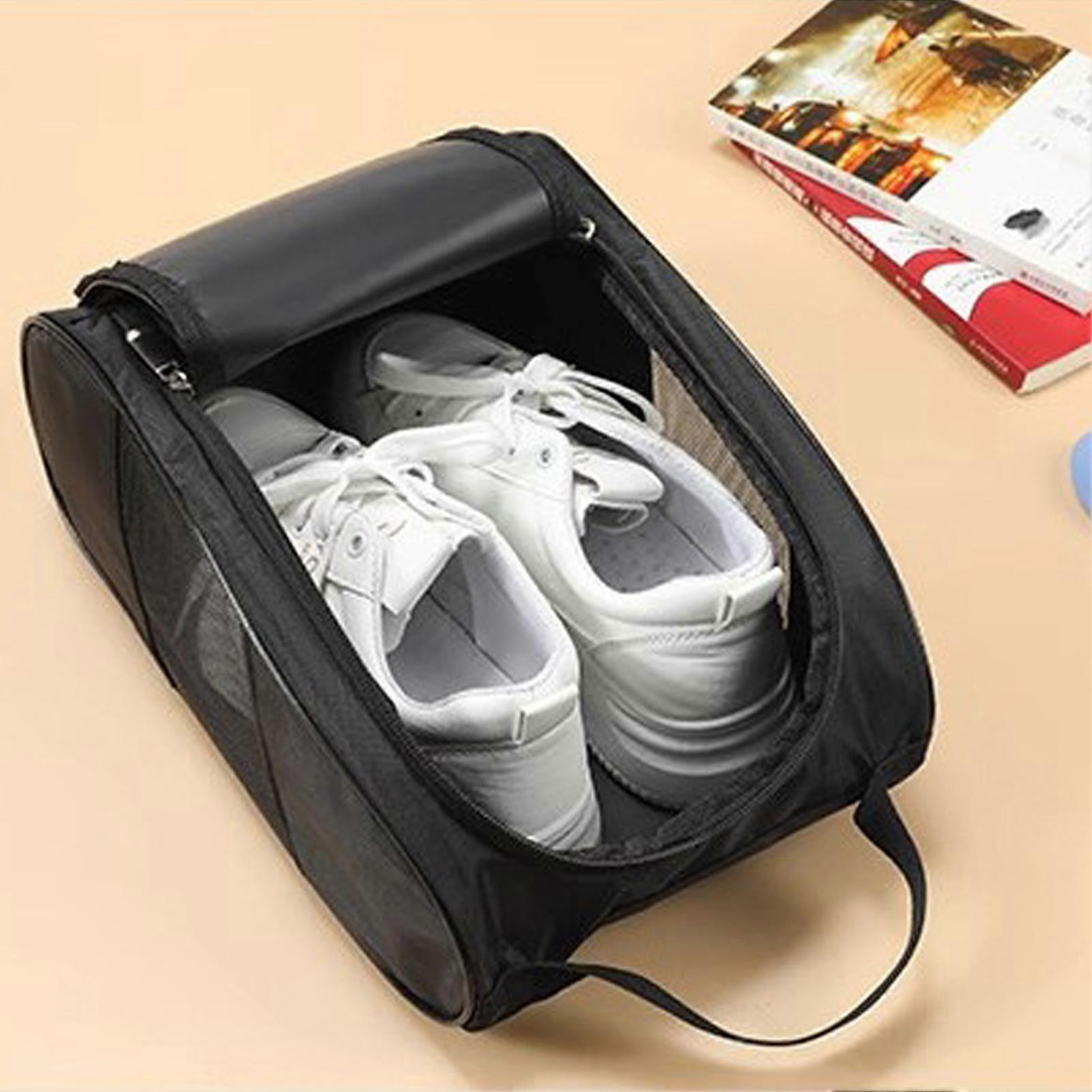 Transparent Mesh Shoe Bag Zipper Closure Easy Access Multipurpose ...