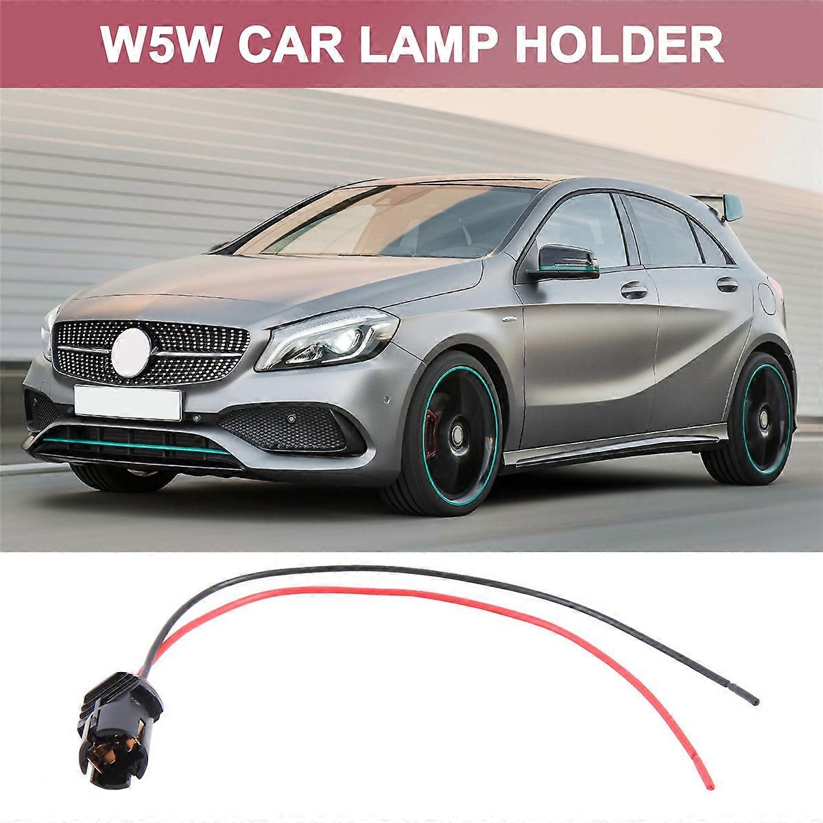 T10 W5W Auto Light Bulb Socket Lamp Holder Connector Extension x 2 ...