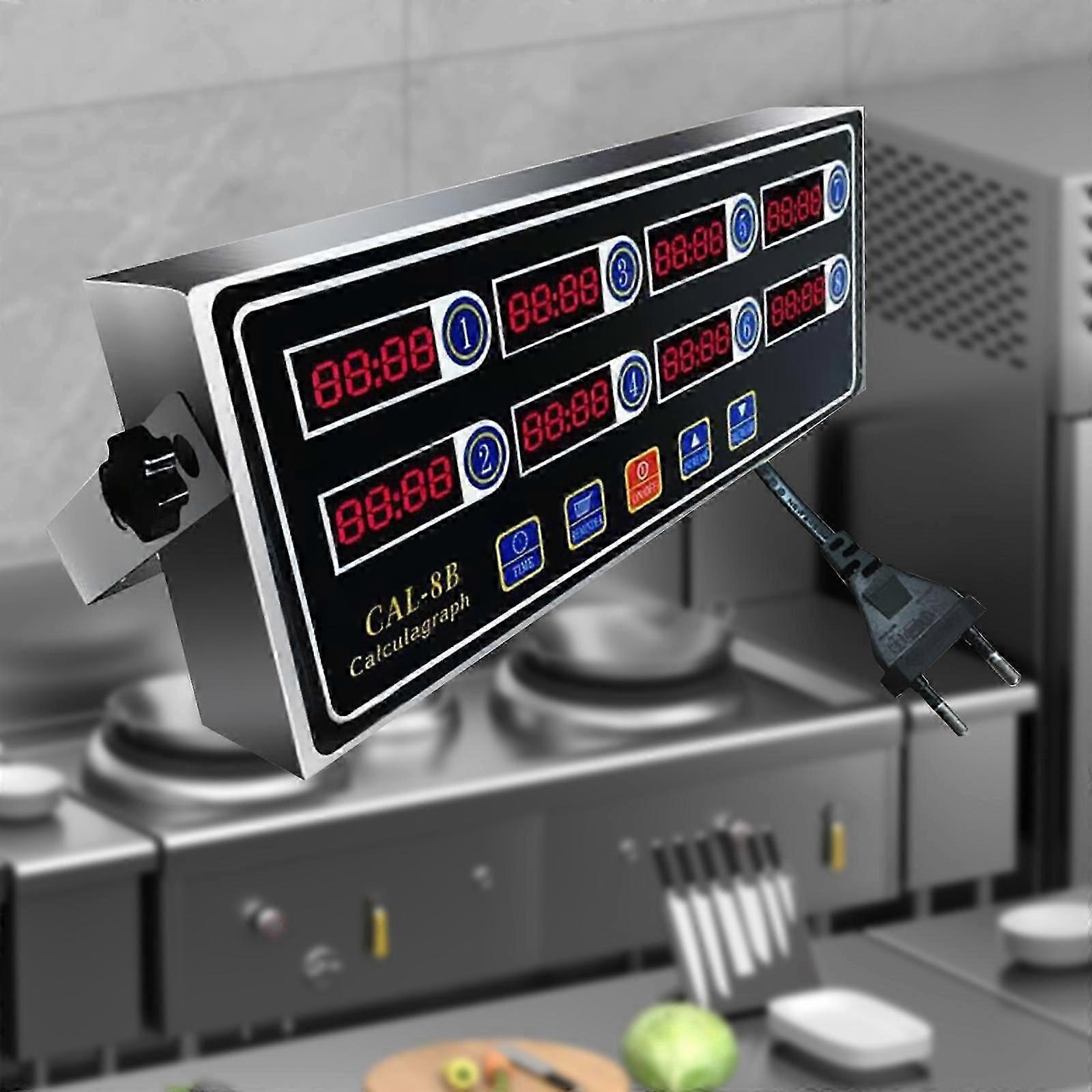 8 Channels Digital Kitchen Timer for Commercial & Home Kitchen ...