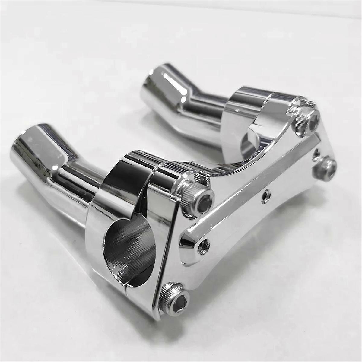 3-1/2 Inch Pullback Handlebar Risers & Top Clamp Kit For Harley Dyna ...
