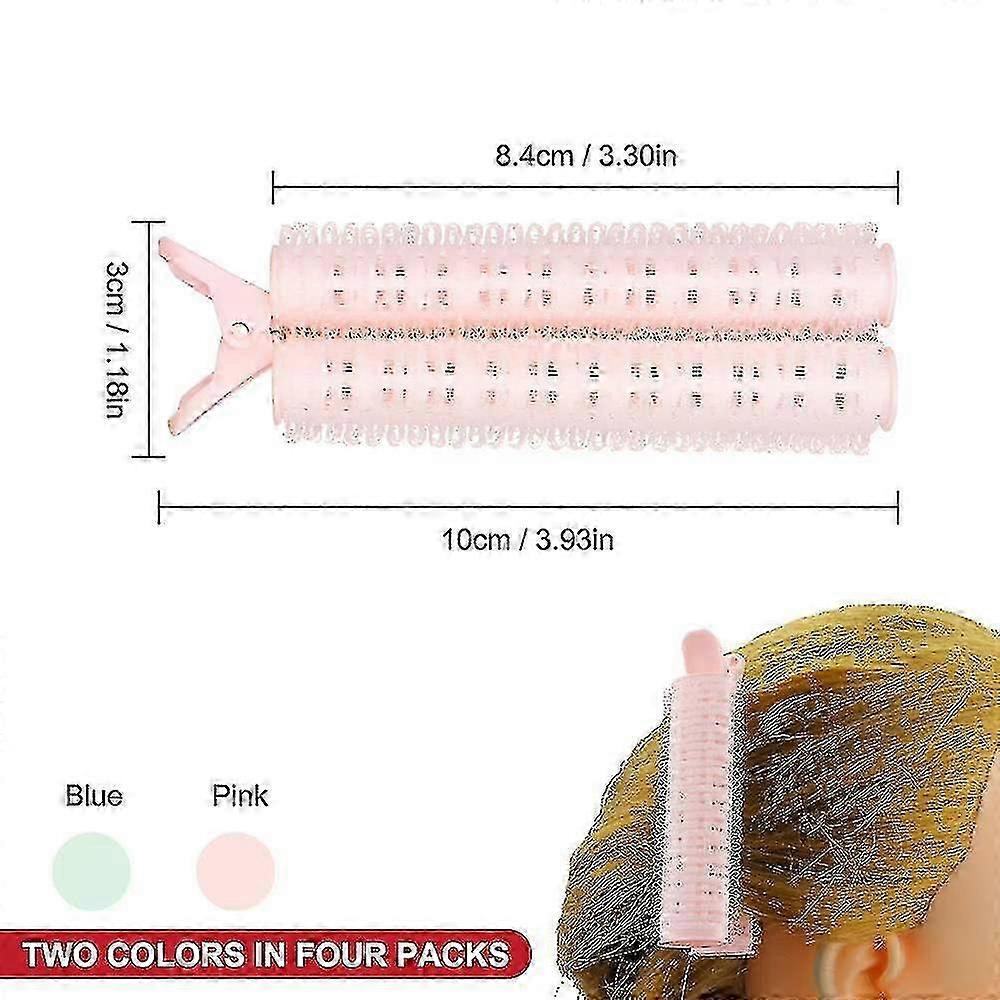 4 Pieces Volumizing Hair Root Clips - Hair Clip Curler Rollers Natural ...