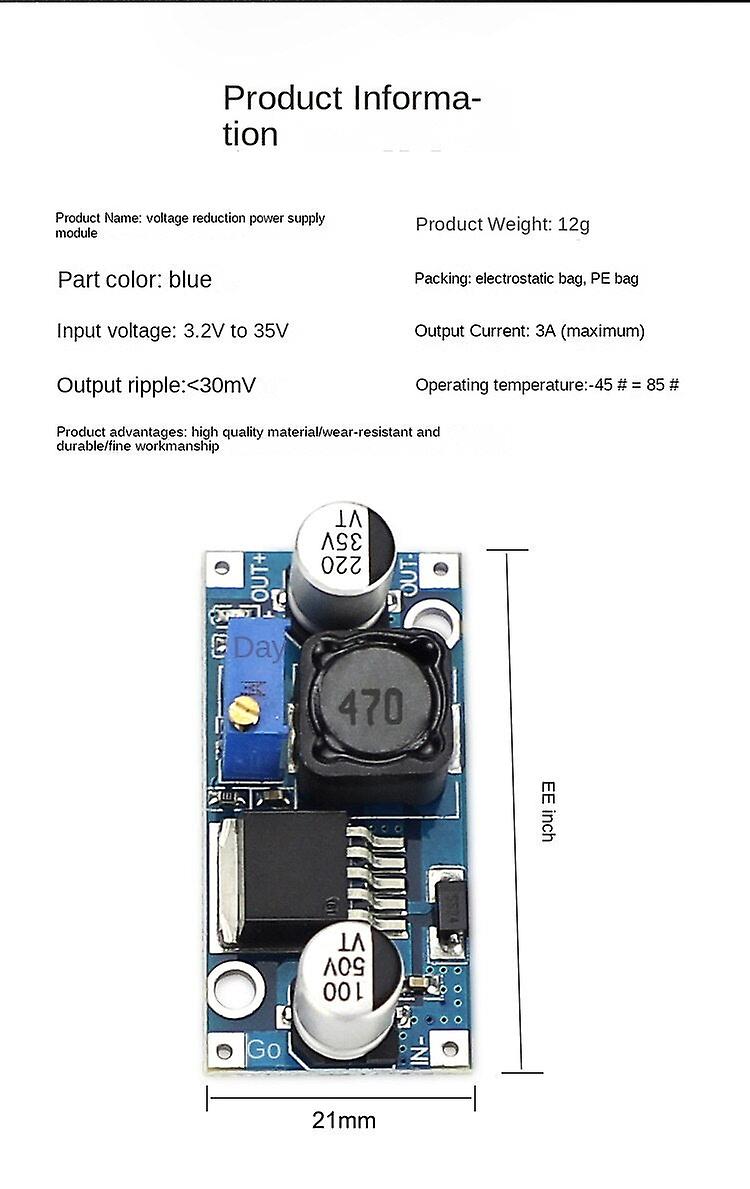 Lm2596s dc-dc voltage reduction power supply module buck lm2576a ...