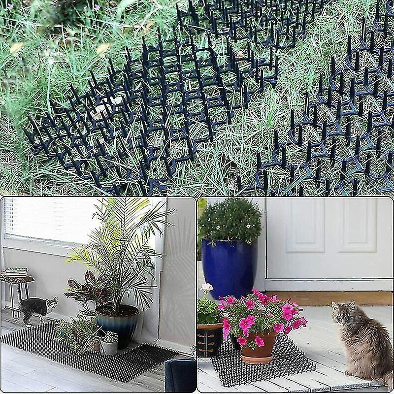 6 Pack Cat Repeller With Spikes, 48.5 X 13.5cm Outdoor Cat Repellent ...
