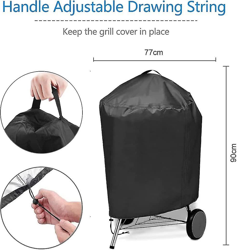 Round Outdoor Barbecue Cover, 420d Oxford Outdoor Barbecue Cover ...