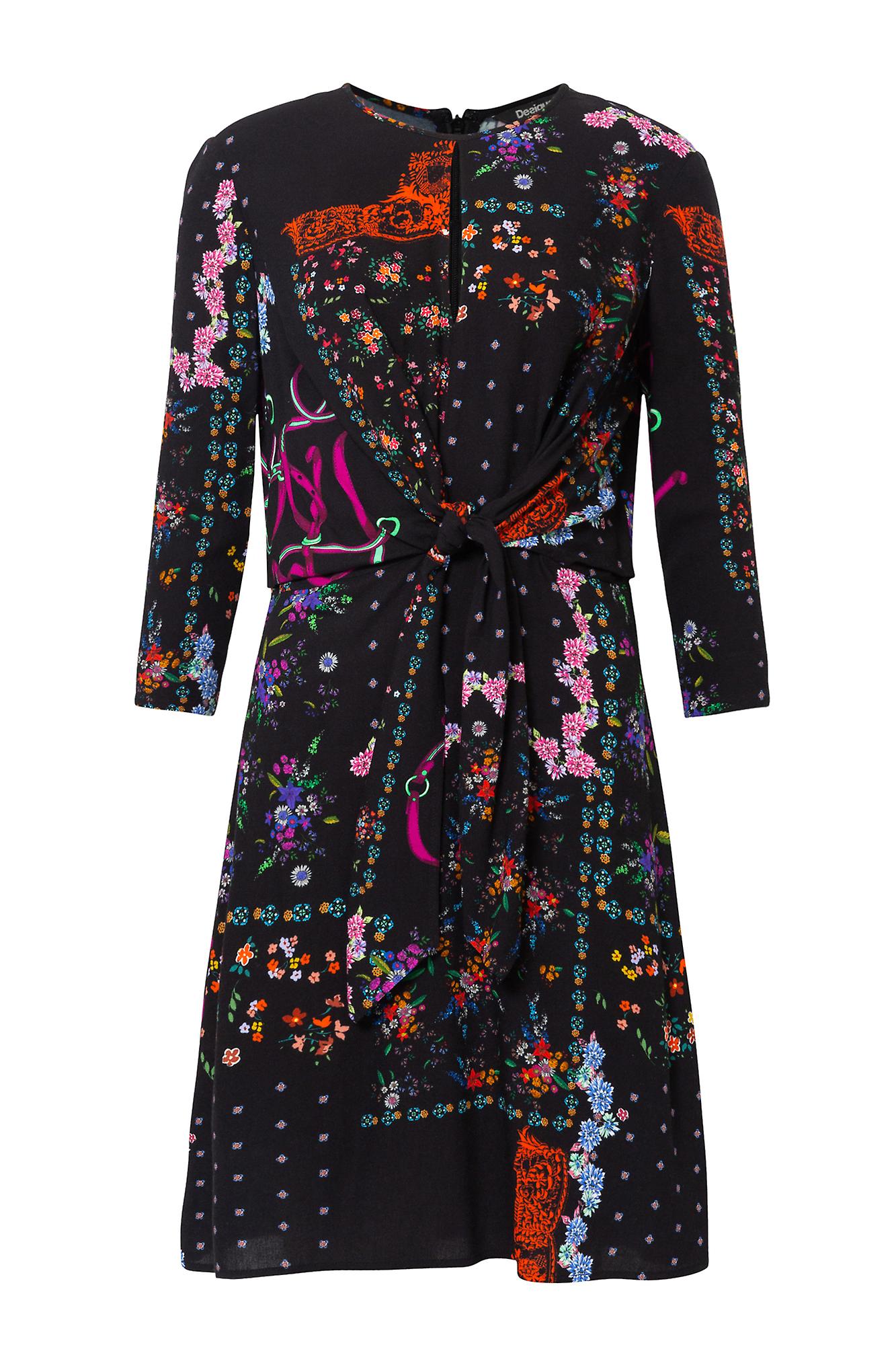 Desigual Women's Leia 3/4 Sleeve Pattern / Floral Dress | Fruugo US
