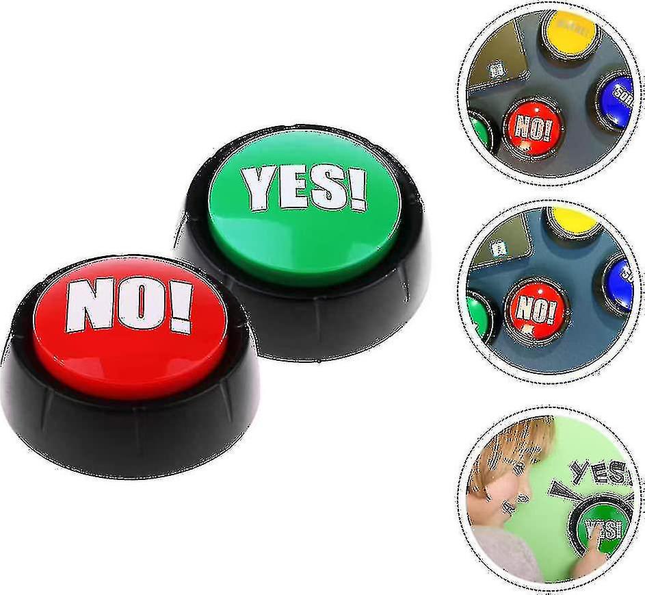 2pcs Yes Button And No Button With Sound Talking Buttons Office Home ...