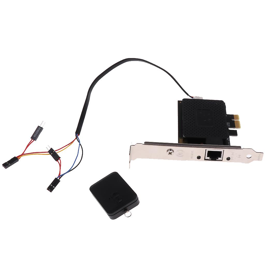 Desktop Wireless Computer Remote Control Switch &PCI-E Network LAN Card ...