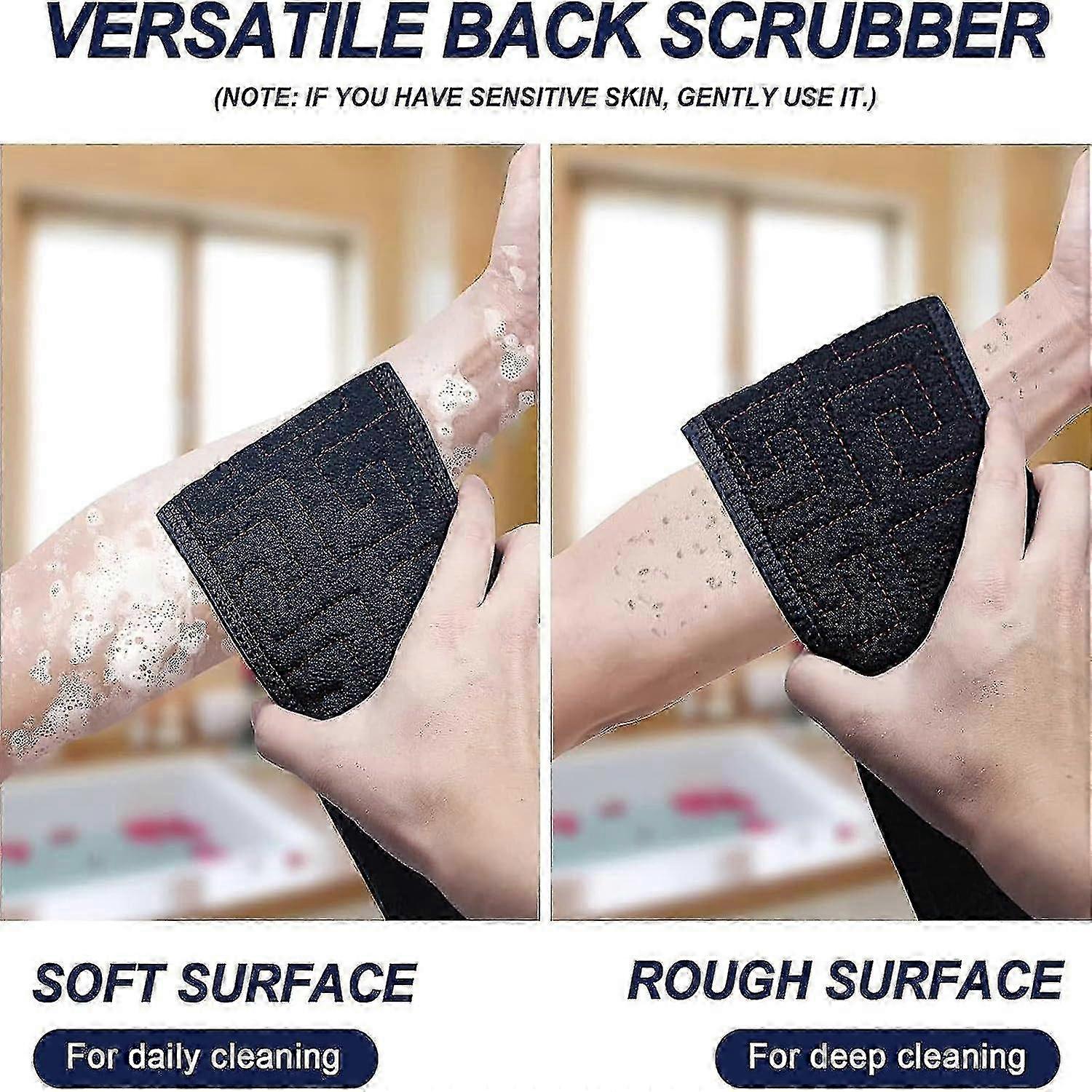 Exfoliating Back Scrubber for Shower, 37 Inches Back Washer with ...