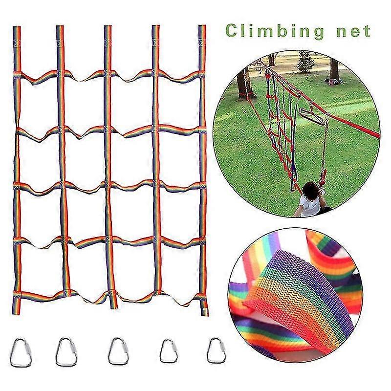 Indoor/Outdoor Climbing Net (72 Inches x 57 Inches) Playground Freight ...