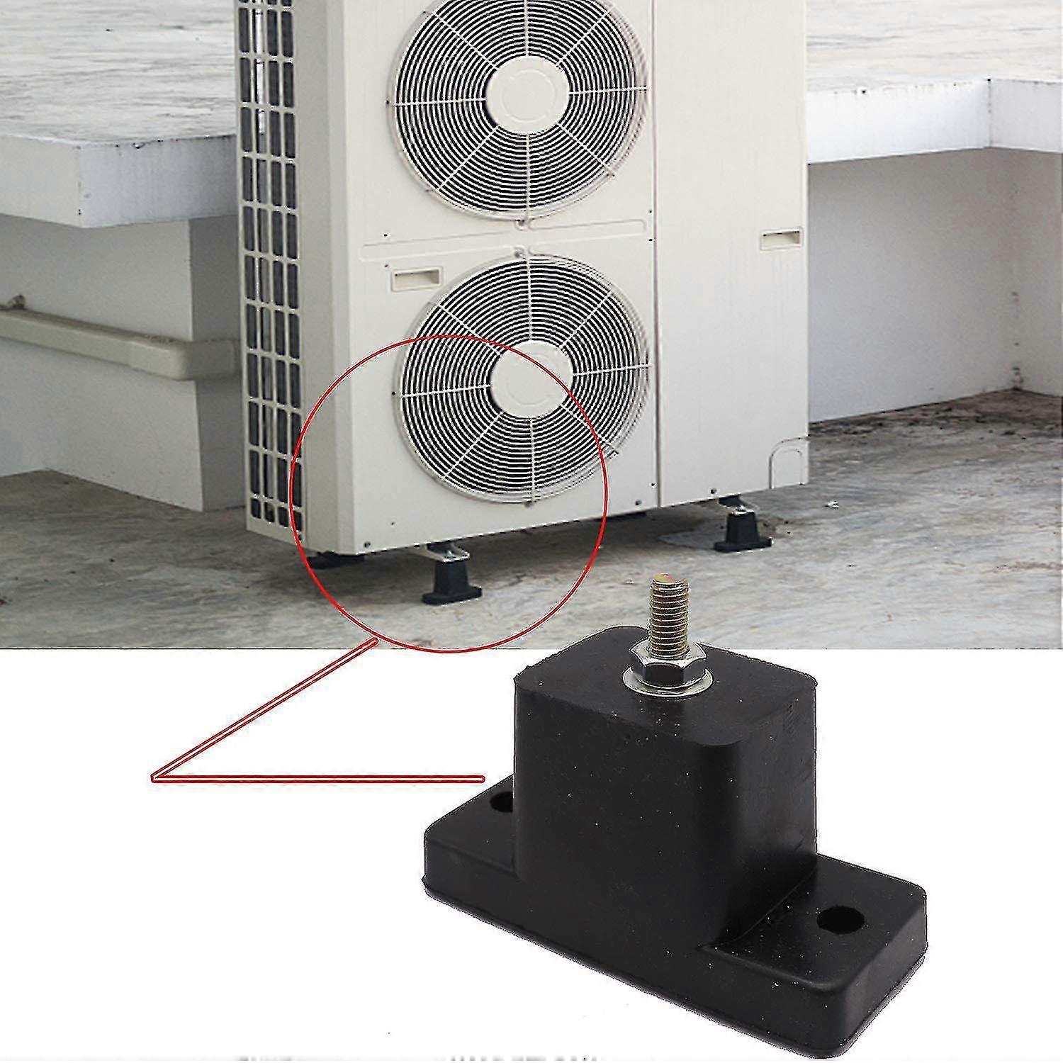 4 Pack Rubber Vibration Isolator, Anti-vibration Air Conditioner Mounting Bracket Shock-proof ...