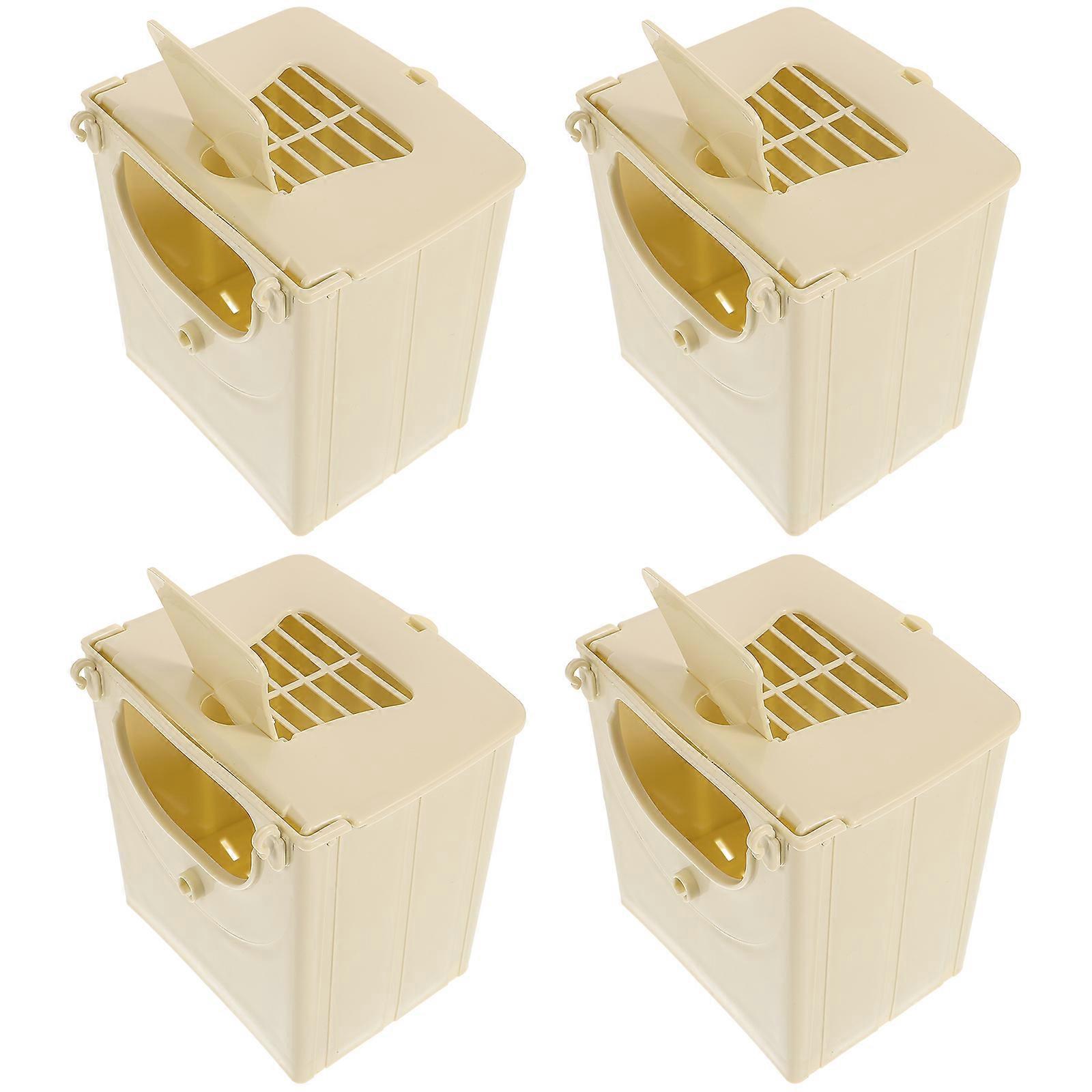4Pcs Bird Breeding Box Plastic Bird Nesting Box Hanging Bird Box Bird ...
