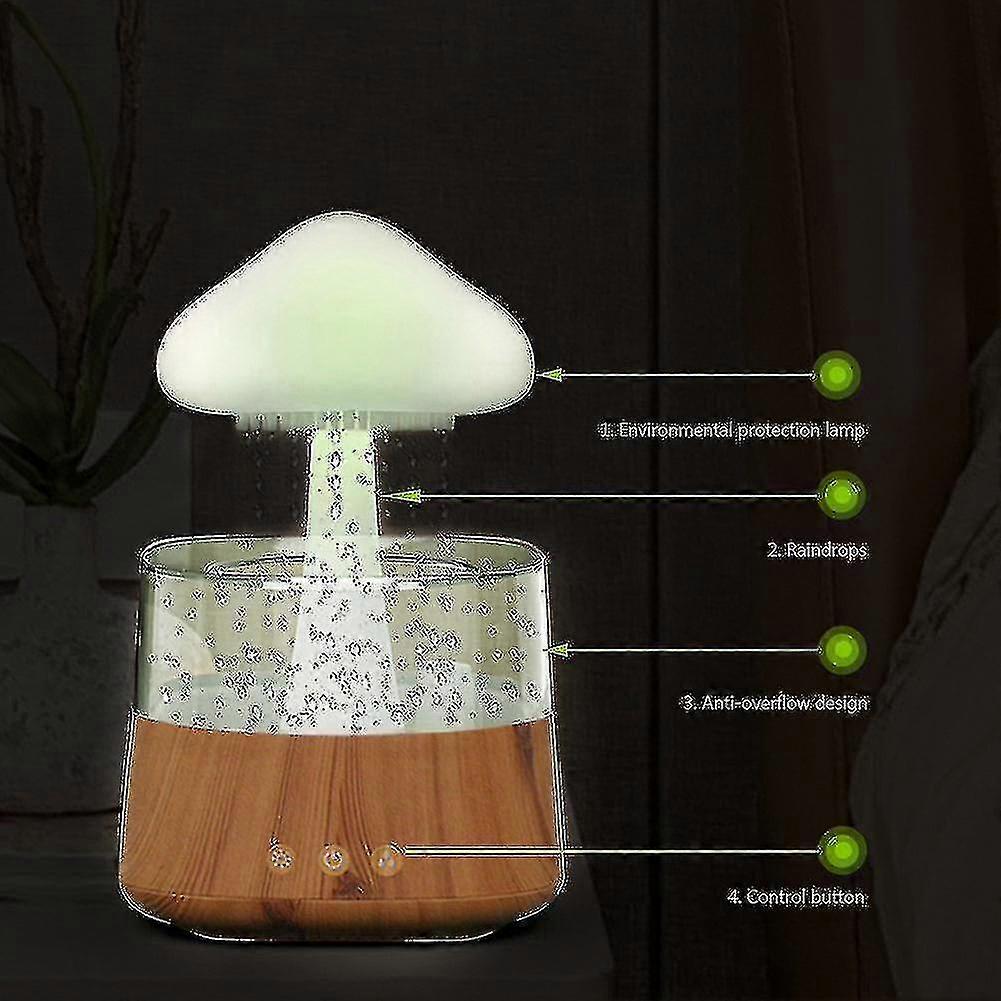 Rain Cloud Humidifier 450ml Essential Oil Diffuser With 7 Colors Led ...