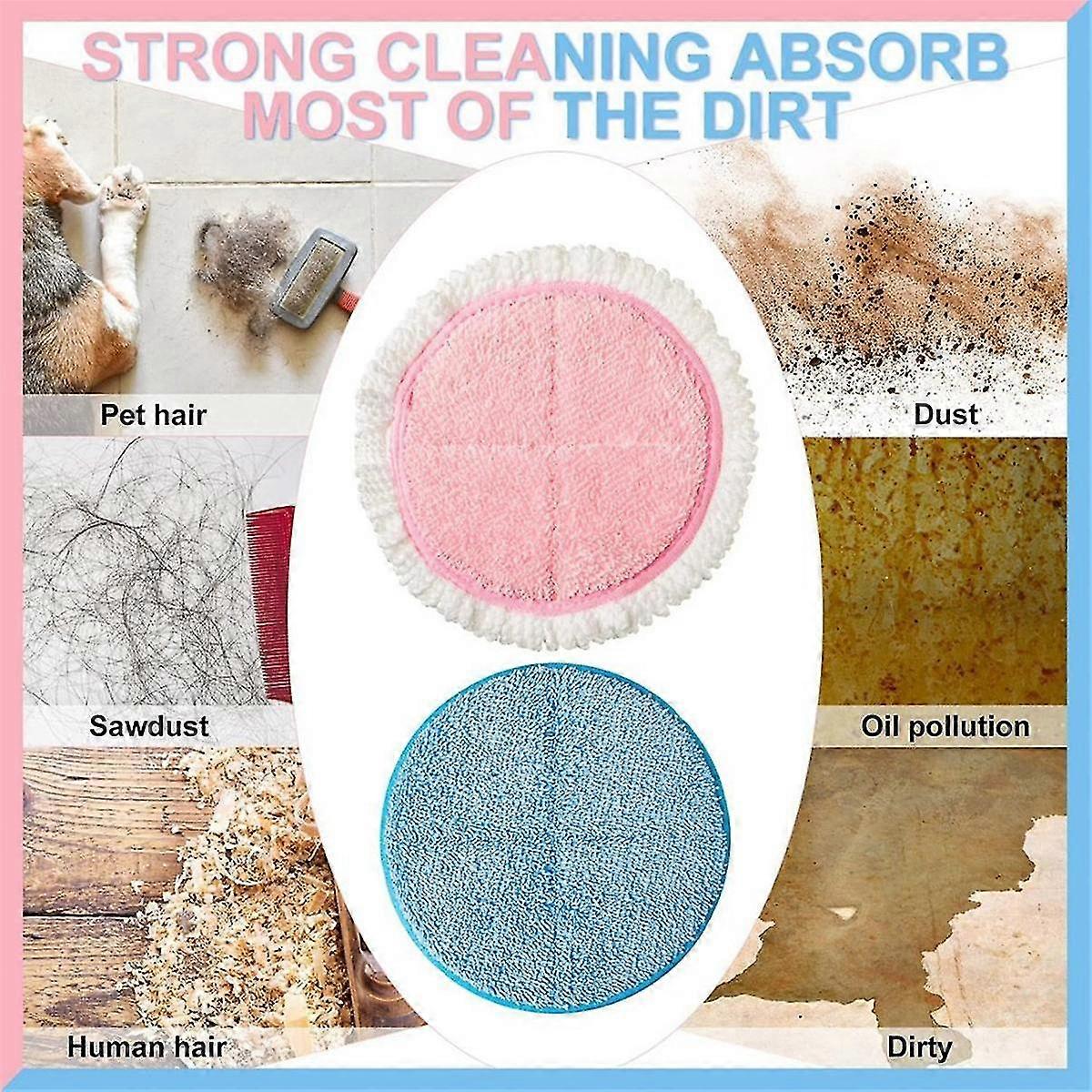 20 Pack Electric Mop Pads Spin Replacement 7.28 Inch Round Mop Pads for ...