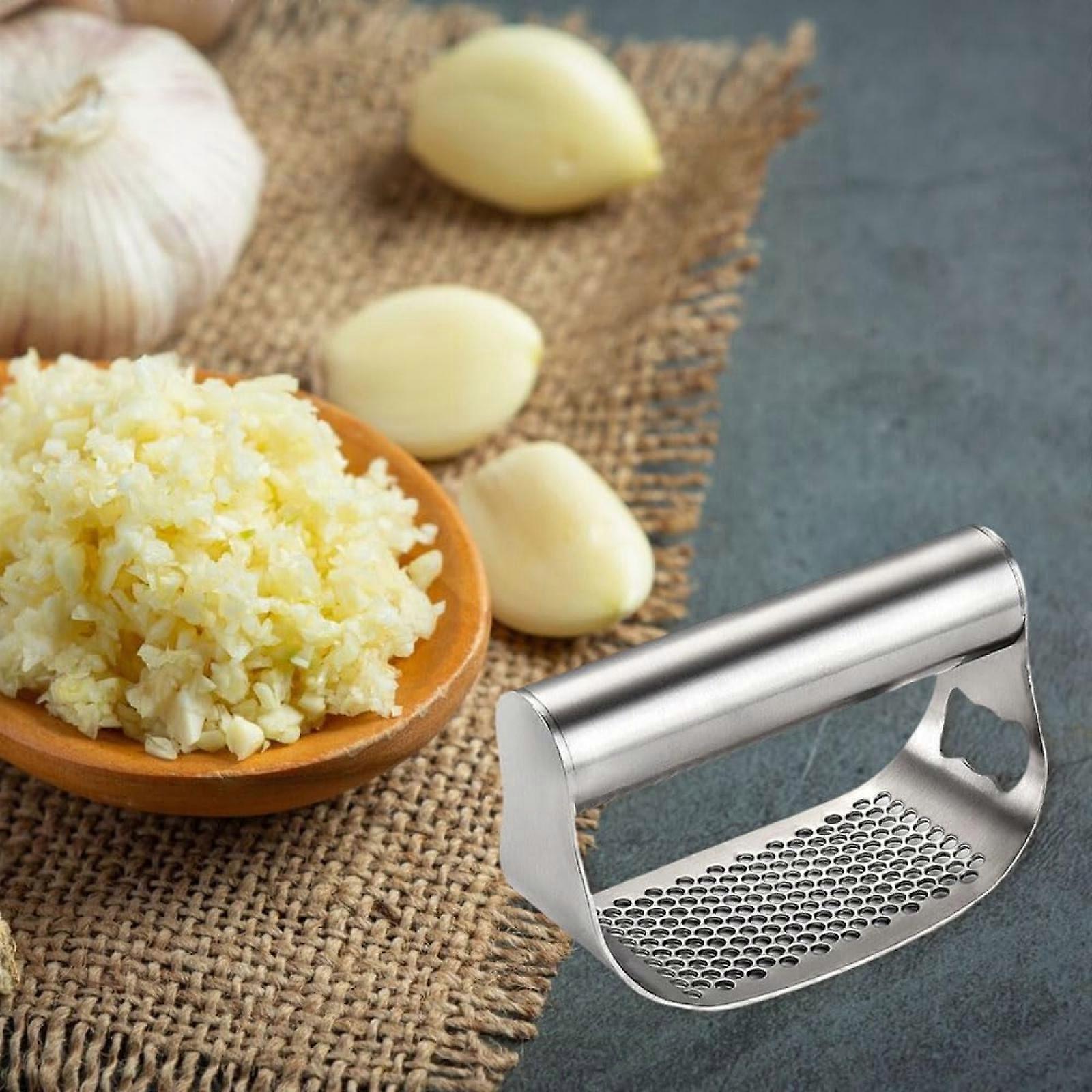 Stainless Steel Garlic Presser,New Garlic Press Rocker Garlic Mincer ...