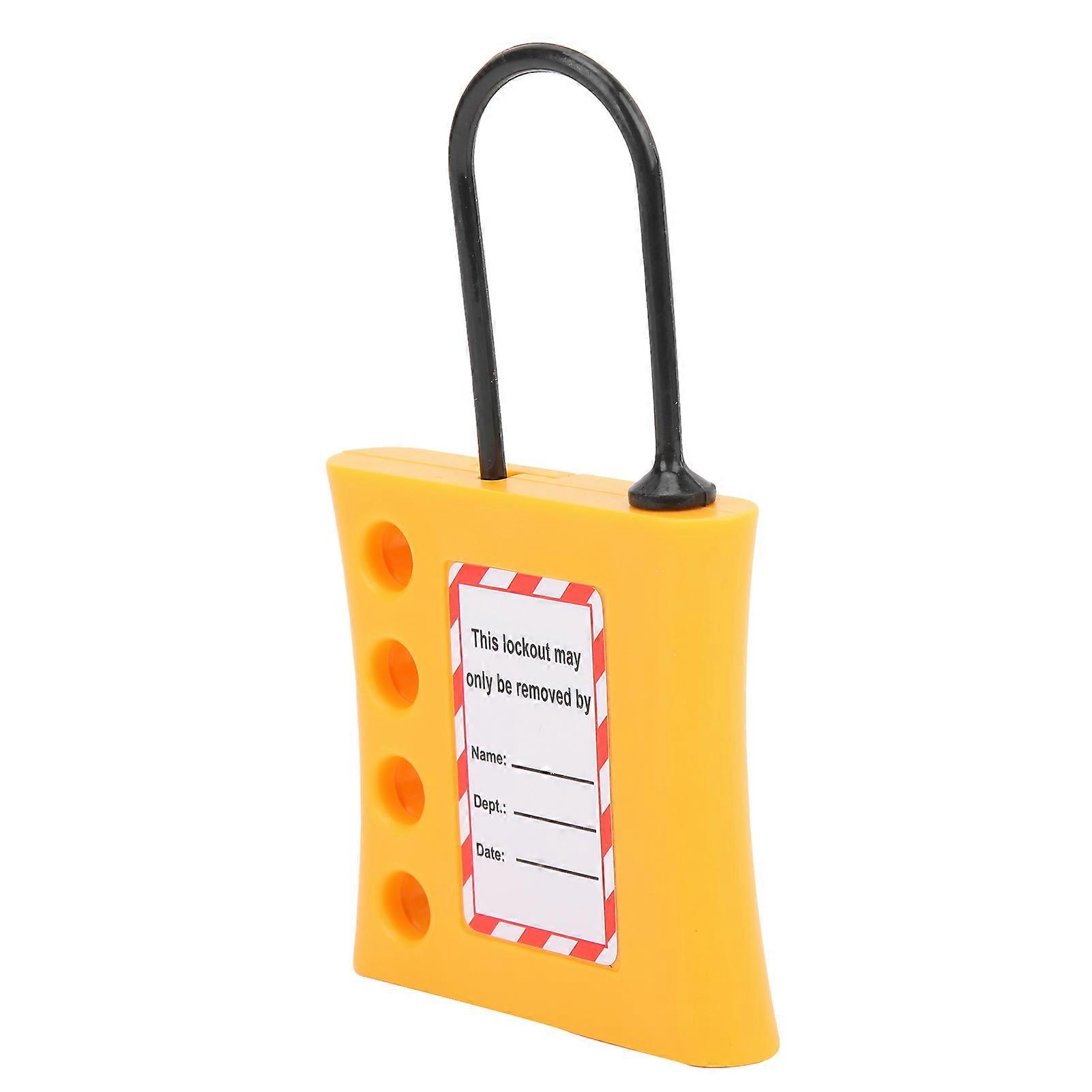 10PCS 3mm Lockout Tagout Lock Durable 4Hole Insulated Nylon Safety ...