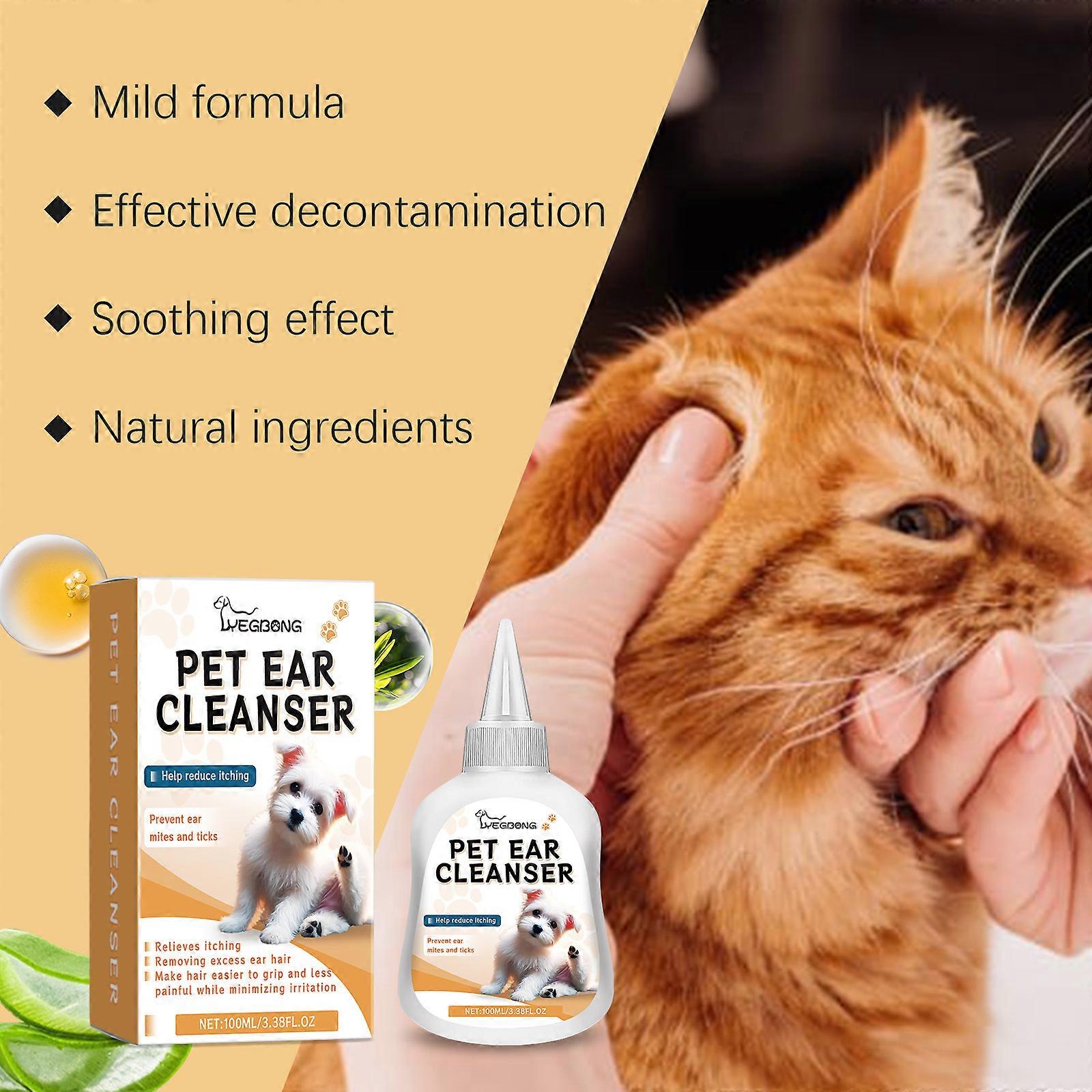Pet Ear Drops, Efficient Ear Mite Solution, Cat & Dog Universal Ear ...
