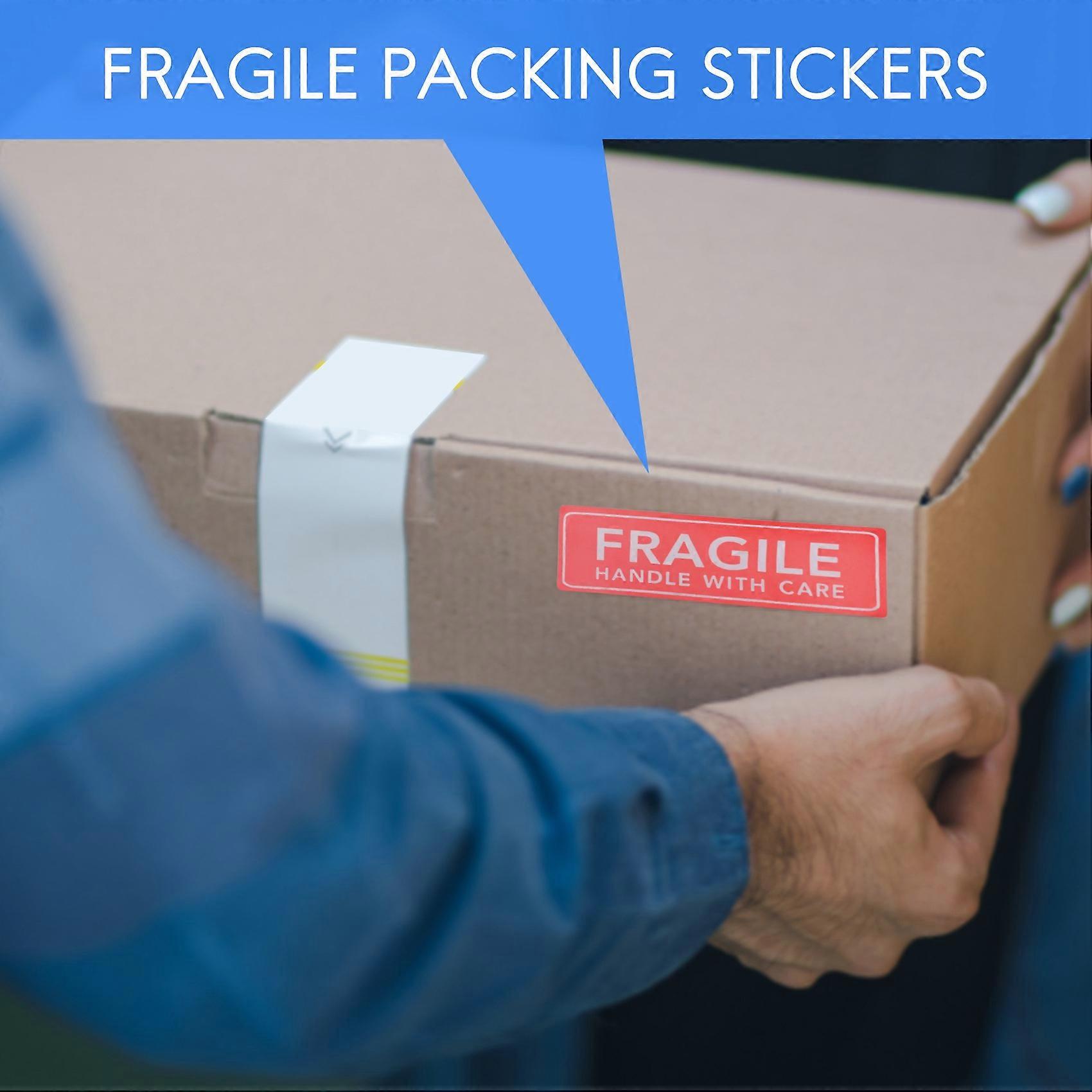 1 Roll/500Pcs Fragile Stickers - Fragile Handle with Care Labels - for ...