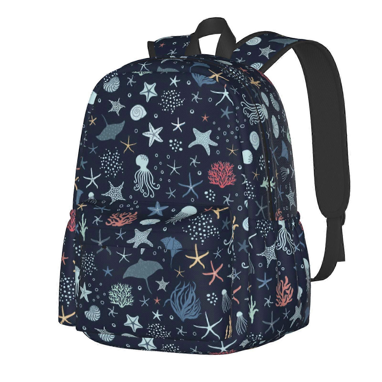 Multicolor Under The Sea Life Backpack,Large Capacity Travel Backpack ...