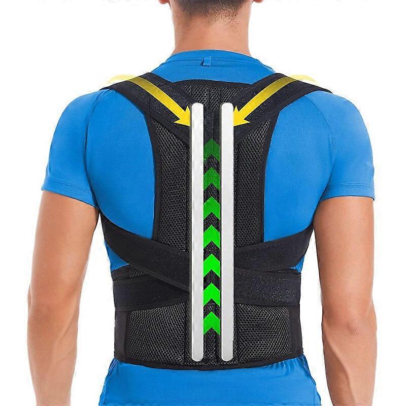 Alloy Bar Posture Corrector Scoliosis Back Brace Spine Corset Shoulder ...
