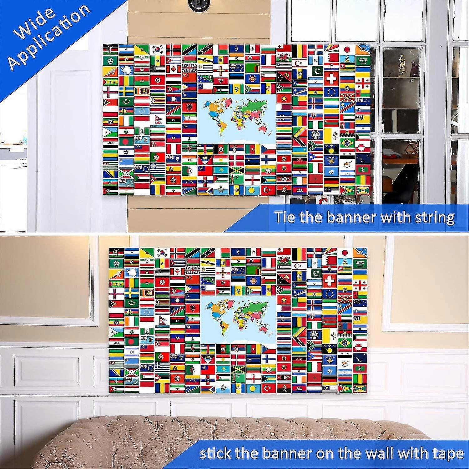 World Flag Banner International Flags Banner Country Flags Banner ...