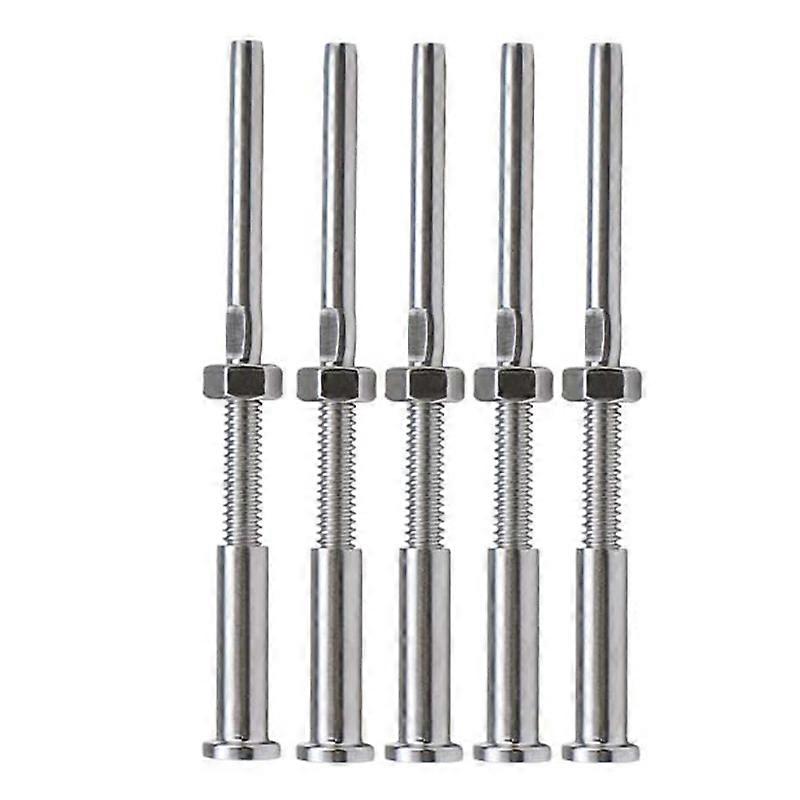 20Pcs Invisible Turnbuckle Hand Swage Threaded Stud Tension Hex Head ...
